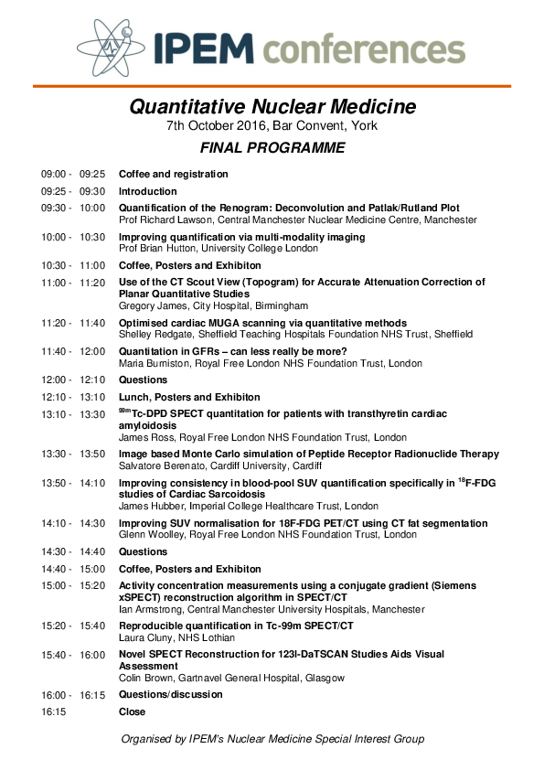 (PDF) Quantification of the Renogram : Deconvolution and the Patlak ...