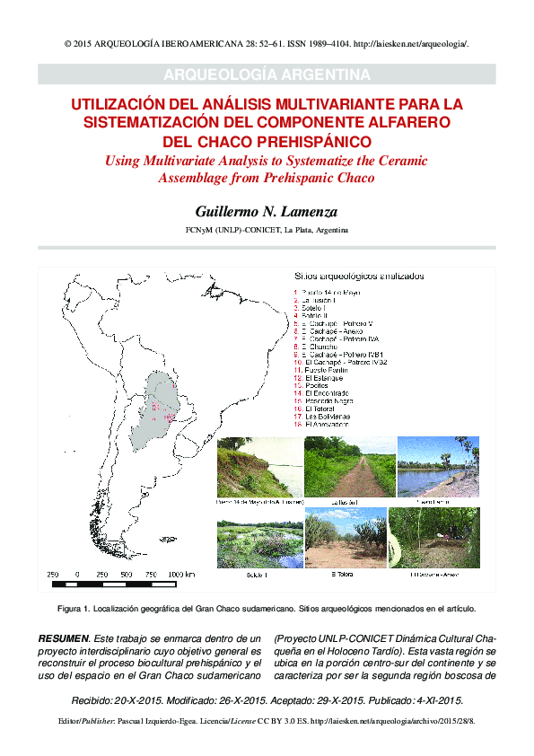 (PDF) Using Multivariate Analysis to Systematize the Ceramic Assemblage from Prehispanic Chaco