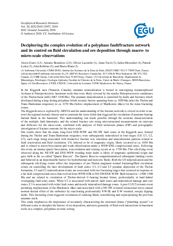 (PDF) Deciphering the complex evolution of a polyphase fault/fracture network and its control on ...