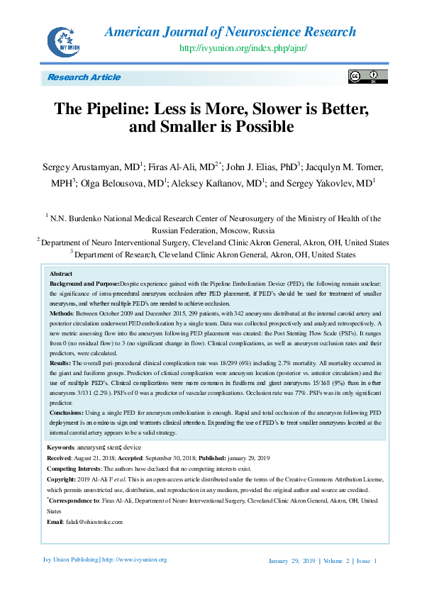 (PDF) The Pipeline: Less is More, Slower is Better, and Smaller is Possible