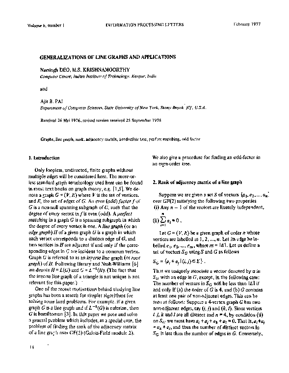 (PDF) Generalizations of line graphs and applications