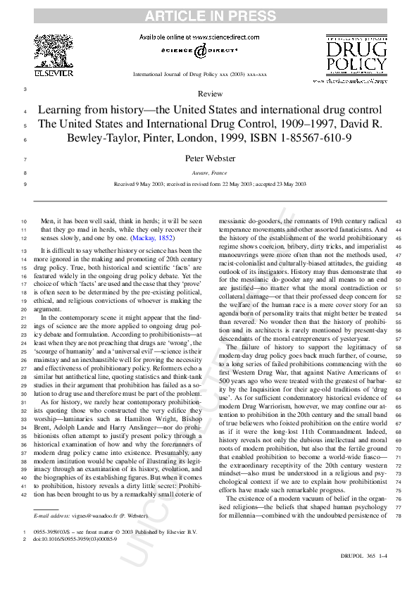 (PDF) Learning from history: a review of David Bewley-Taylor’s The ...