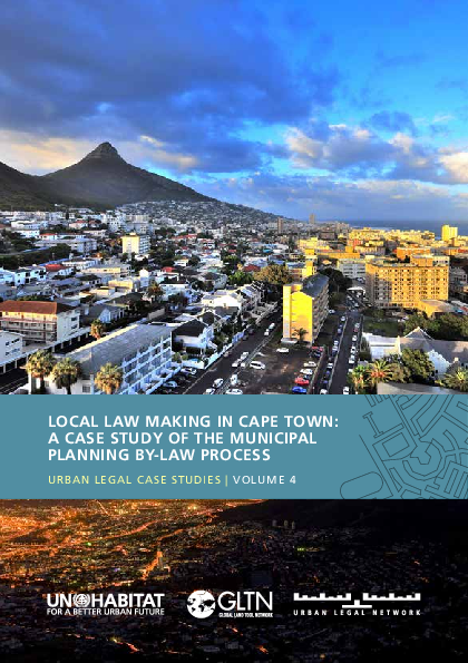 (PDF) Local law making in Cape Town: A case study of the municipal ...