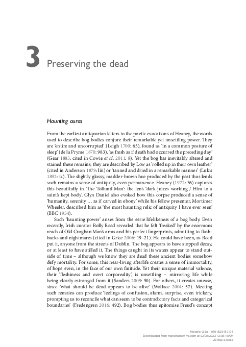 (PDF) Preserving the dead