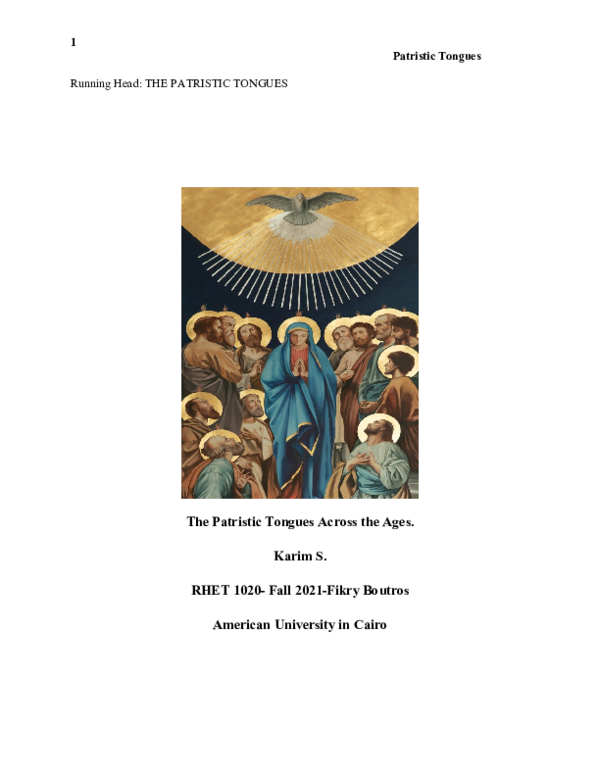 (DOC) Patristic Tongues | Karim Shafik - Academia.edu