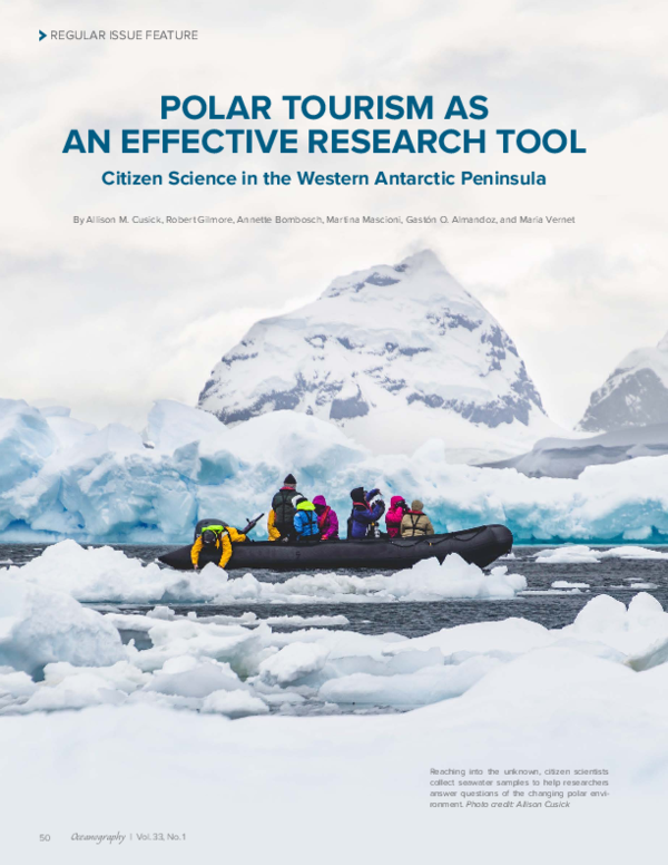 (PDF) Polar Tourism as an Effective Research Tool: Citizen Science in ...