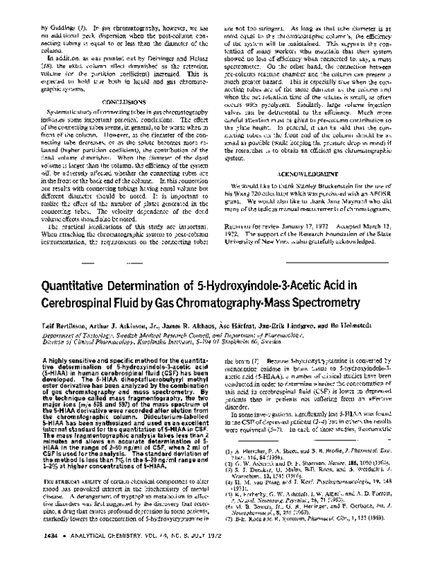 (PDF) Quantitative determination of 5-hydroxyindole-3-acetic acid in ...
