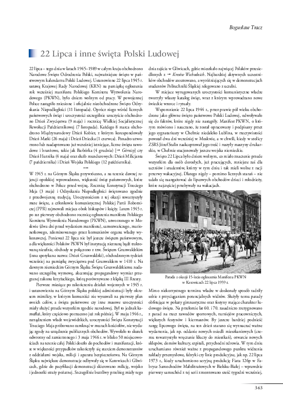 (PDF) 22 Lipca i inne święta Polski Ludowej