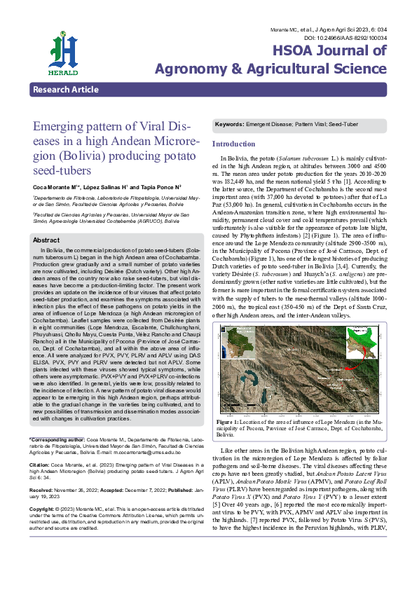 (PDF) HSOA Journal of Agronomy & Agricultural Science Research Article