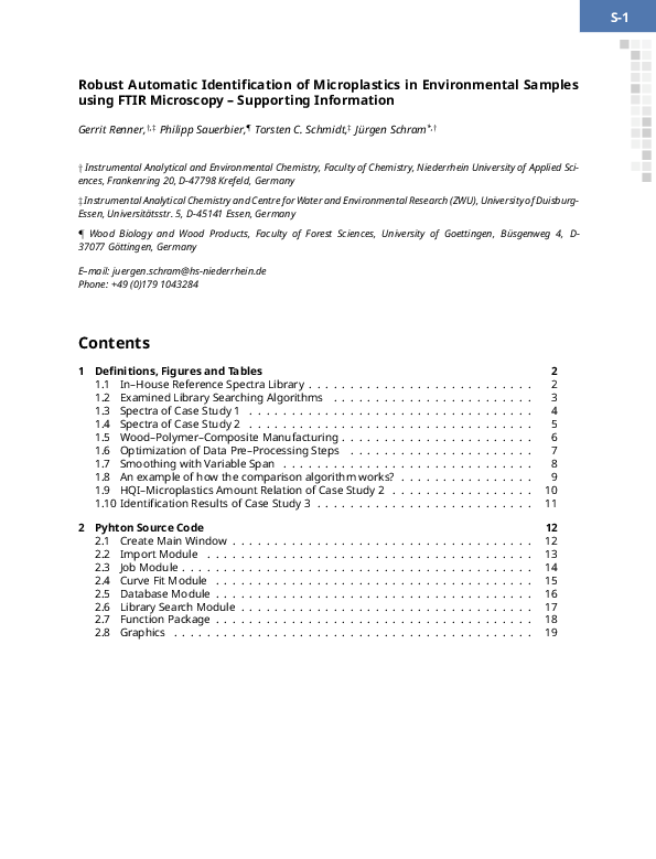 (PDF) Robust Automatic Identification of Microplastics in Environmental Samples Using FTIR ...