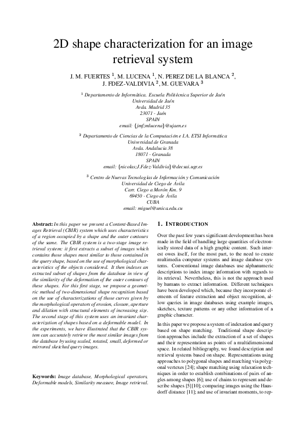 (PDF) 2D shape characterization for an image retrieval system