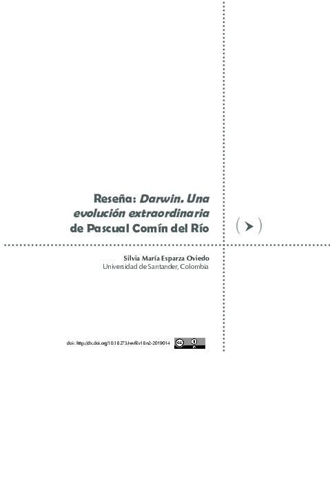 (PDF) Reseña: Darwin. Una evolución extraordinaria de Pascual Comín del Río