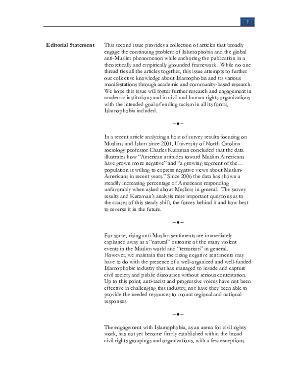 (PDF) Editorial Statement