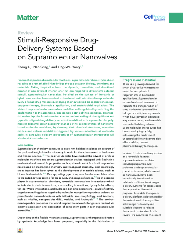 (PDF) Stimuli-Responsive Nano-Graphene for Cancer Drug Delivery