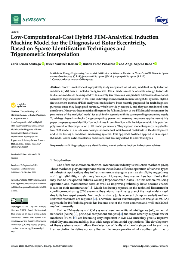 (PDF) Low-Computational-Cost Hybrid FEM-Analytical Induction Machine Model for the Diagnosis of ...