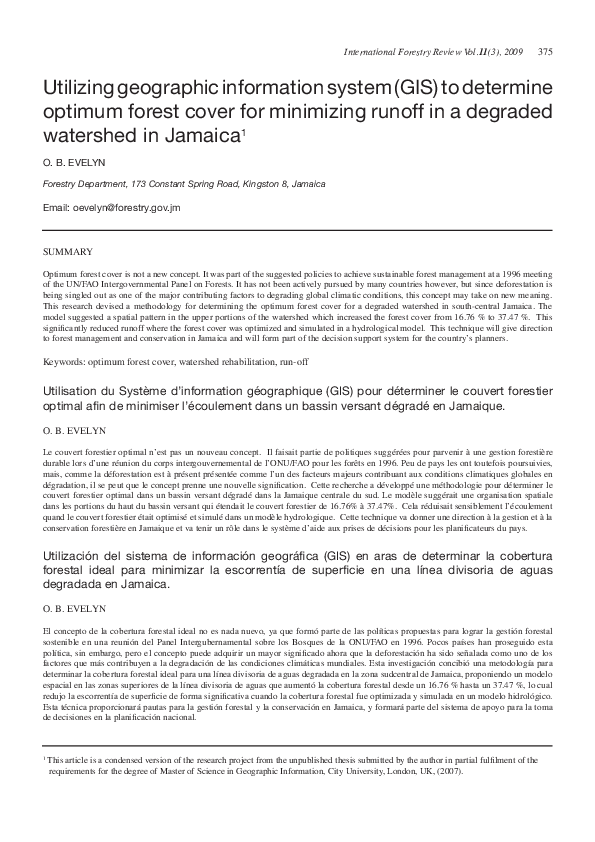 (PDF) Utilizing geographic information system (GIS) to determine ...