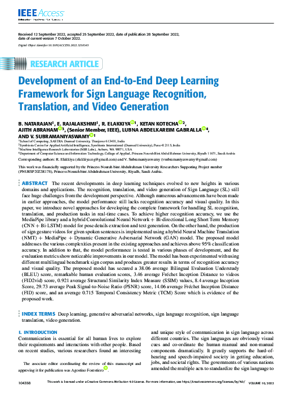 (PDF) Development of an End-to-End Deep Learning Framework for Sign Language Recognition ...
