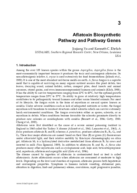 (PDF) Aflatoxins - Biochemistry and Molecular Biology