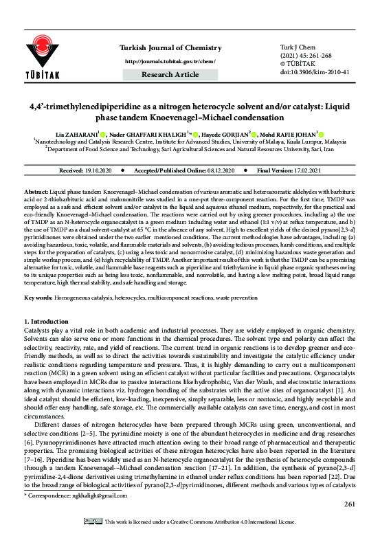 (PDF) 4,4’-trimethylenedipiperidine as a nitrogen heterocycle solvent ...