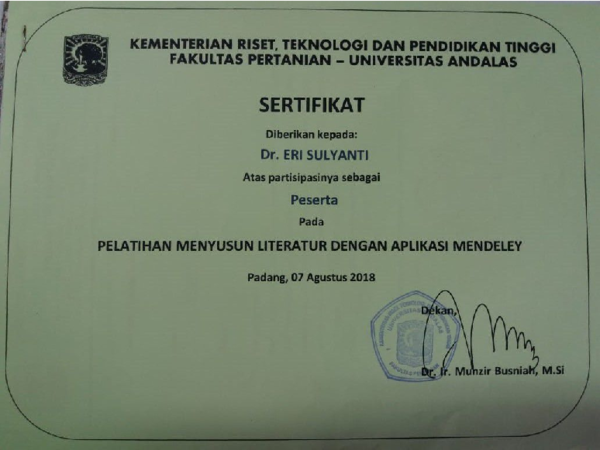 (PDF) Sertifikat Pelatihan