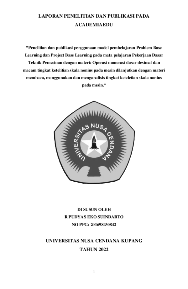 (PDF) LK 3.1 Menyusun Best Practices Mapel PDTM Kelas X Teknik Mesin ...