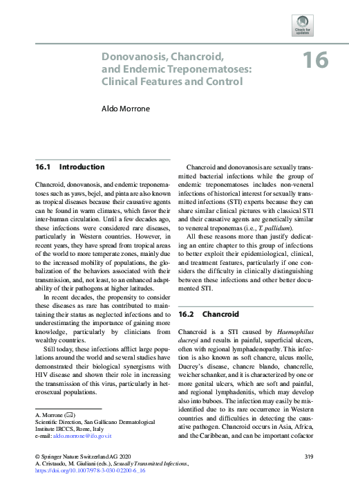 (PDF) Donovanosis, Chancroid, and Endemic Treponematoses: Clinical ...