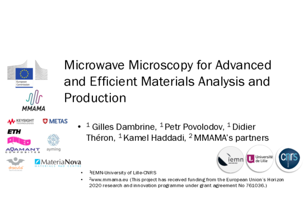 (PDF) Microwave Microscopy for Advanced and Efficient Materials Analysis and Production