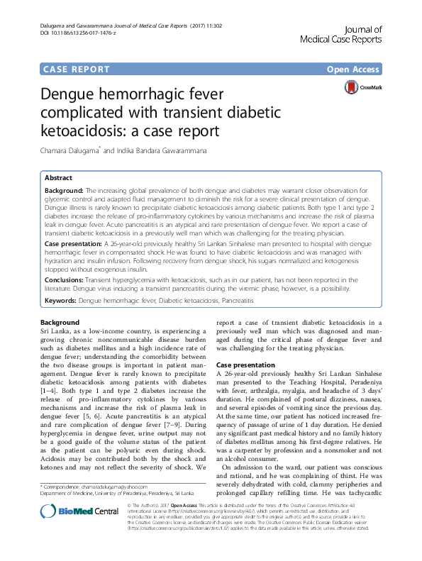 (PDF) Dengue hemorrhagic fever complicated with transient diabetic ...