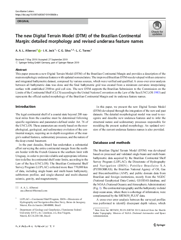 (PDF) The new Digital Terrain Model (DTM) of the Brazilian Continental ...
