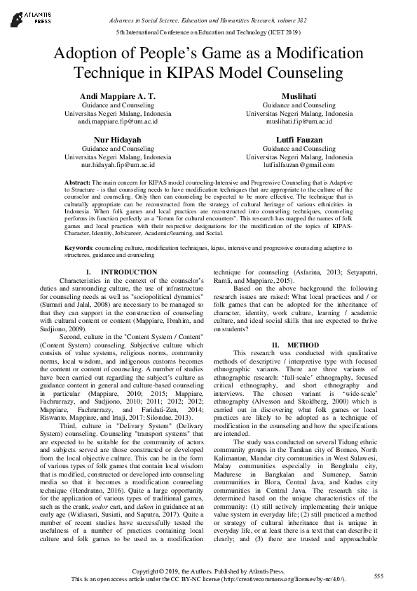 (PDF) Adoption of People’s Game as a Modification Technique in KIPAS ...