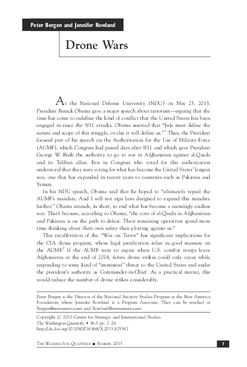 (PDF) Drone Wars