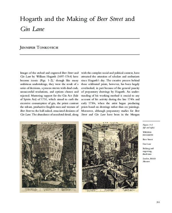 (PDF) Hogarth and the Making of Beer Street and Gin Lane