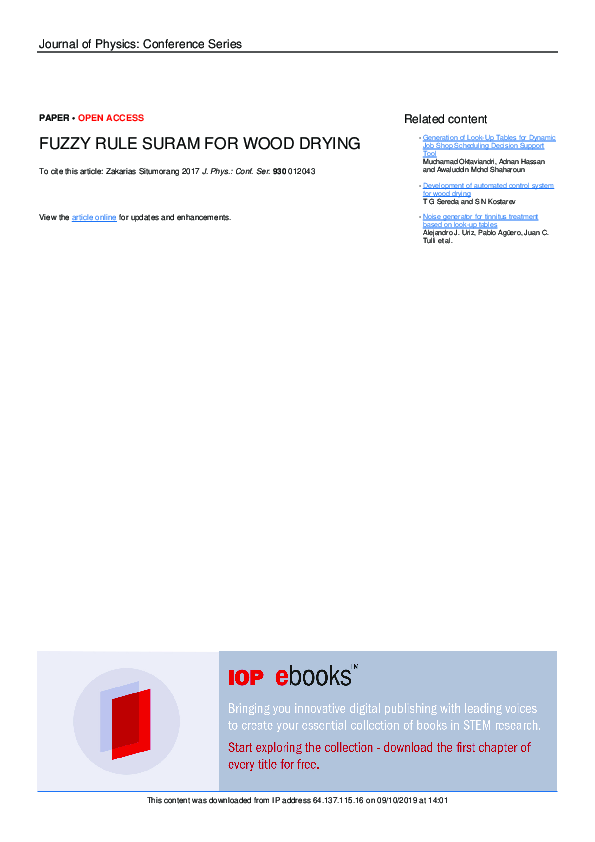 (PDF) Fuzzy Rule Suram for Wood Drying | Zakarias Situmorang - Academia.edu