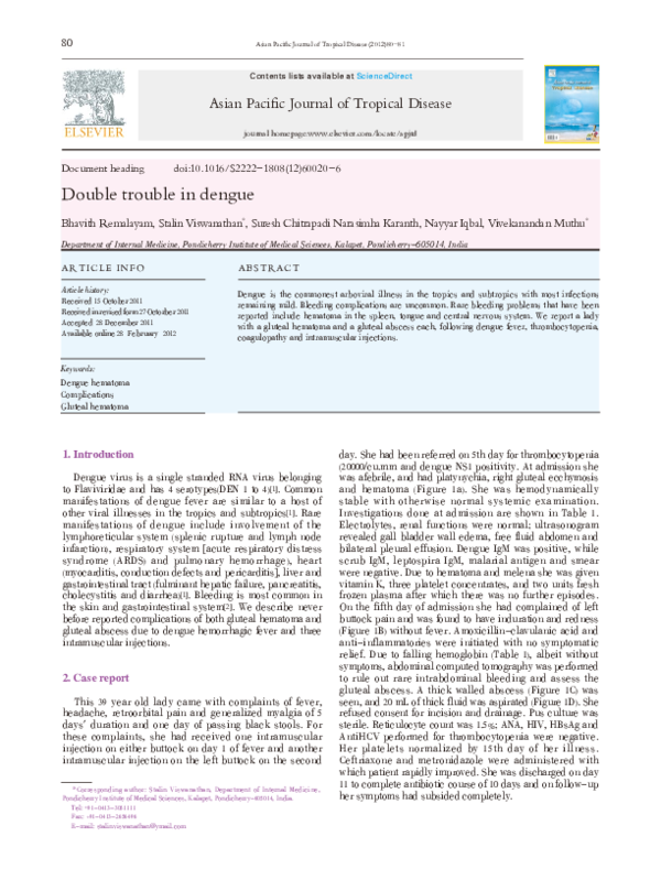 (PDF) Double trouble in dengue