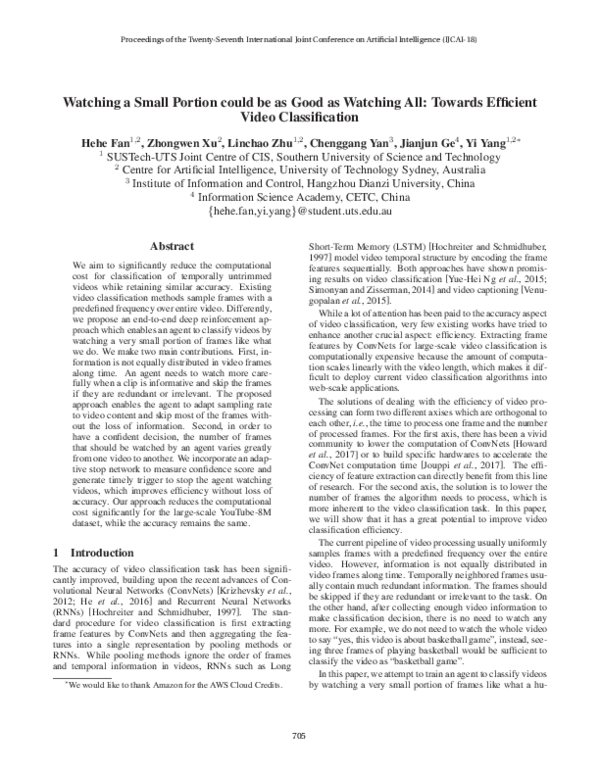 (PDF) Watching a Small Portion could be as Good as Watching All: Towards Efficient Video ...