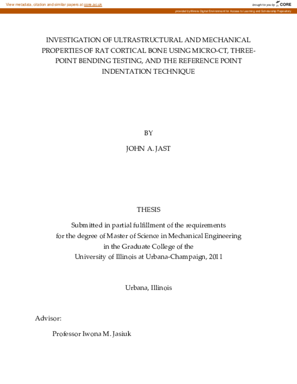 (PDF) Investigation of ultrastructural and mechanical properties of rat ...