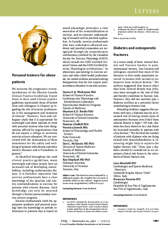 (PDF) Personal trainers for obese patients