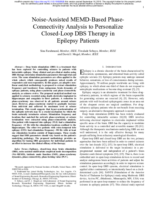 (PDF) Noise-Assisted MEMD-Based Phase-Connectivity Analysis to Personalize Closed-Loop DBS ...