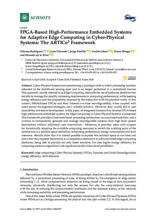 (PDF) FPGA-Based High-Performance Embedded Systems for Adaptive Edge Computing in Cyber-Physical ...