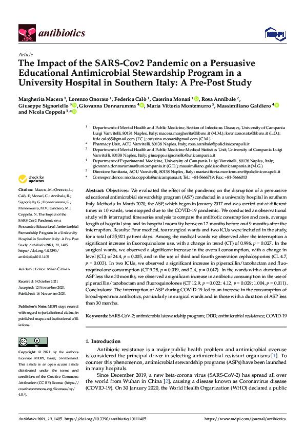 (PDF) The Impact of the SARS-Cov2 Pandemic on a Persuasive Educational ...