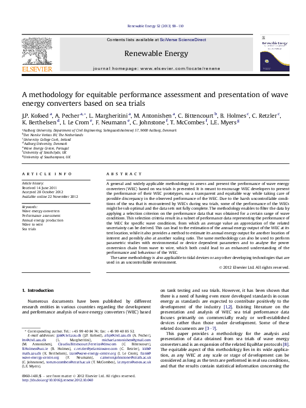 (PDF) A methodology for equitable performance assessment and ...