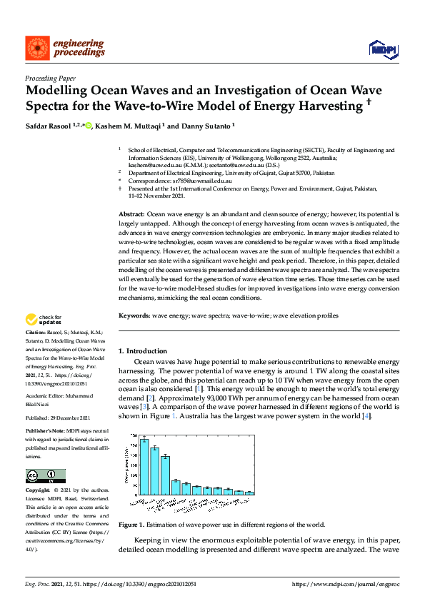 (PDF) Modelling Ocean Waves and an Investigation of Ocean Wave Spectra ...