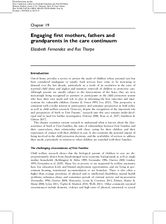 (PDF) Engaging first mothers, fathers and grandparents in the care ...