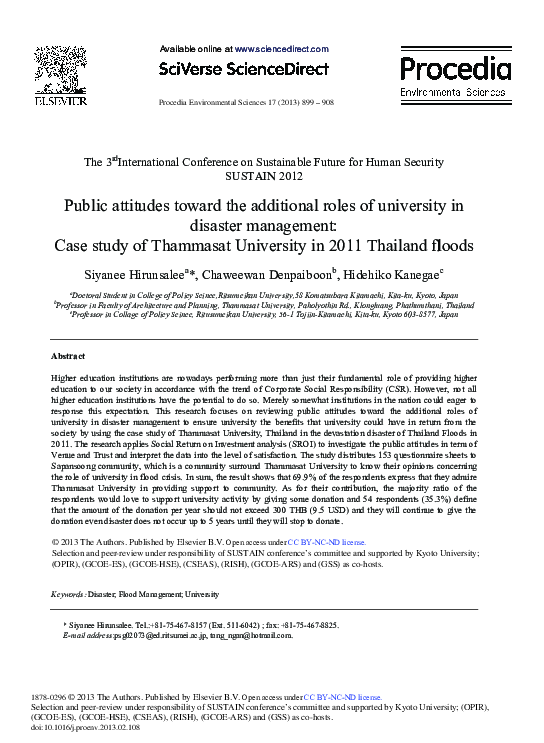 (PDF) Public Attitudes toward the Additional Roles of University in ...