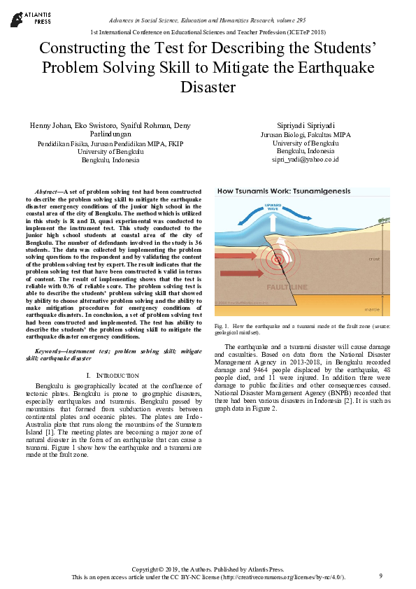(PDF) Constructing the Test for Describing the Students’ Problem ...