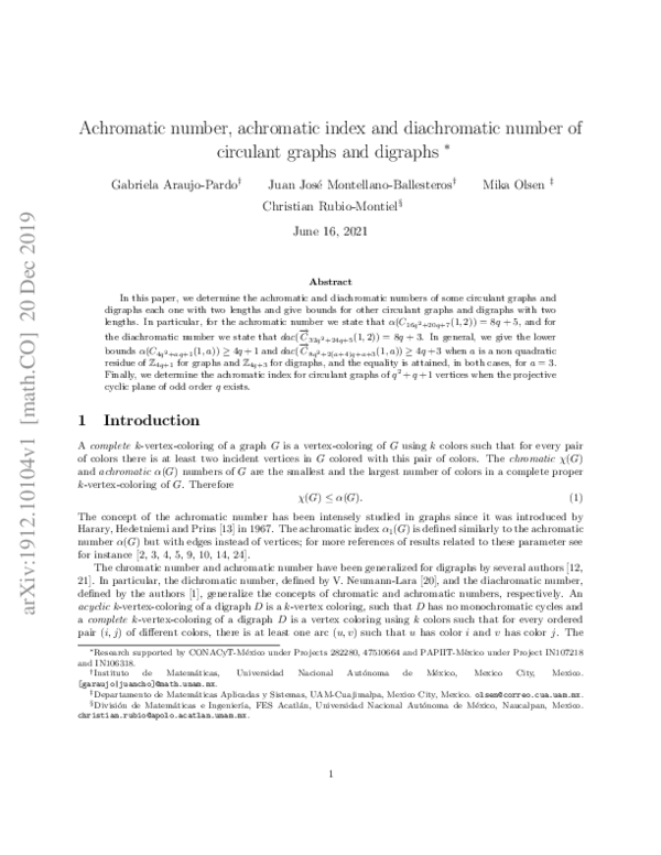 (PDF) Achromatic number, achromatic index and diachromatic number of ...