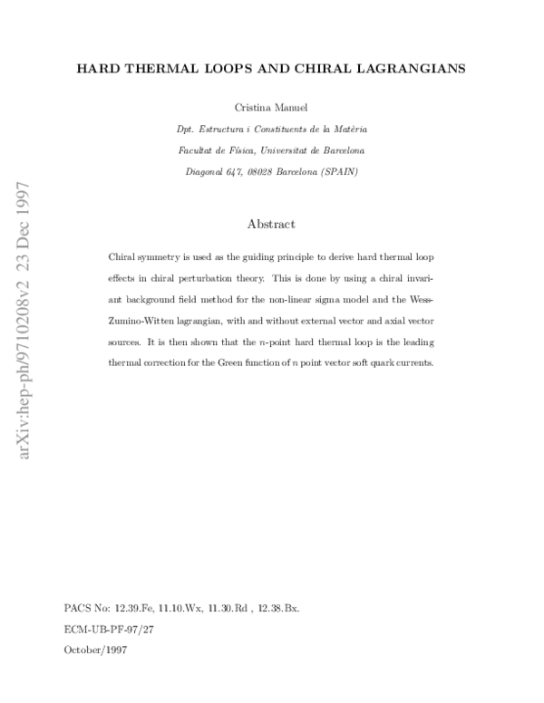 (PDF) 7 Hard Thermal Loops and Chiral Lagrangians | Cristina Manuel - Academia.edu