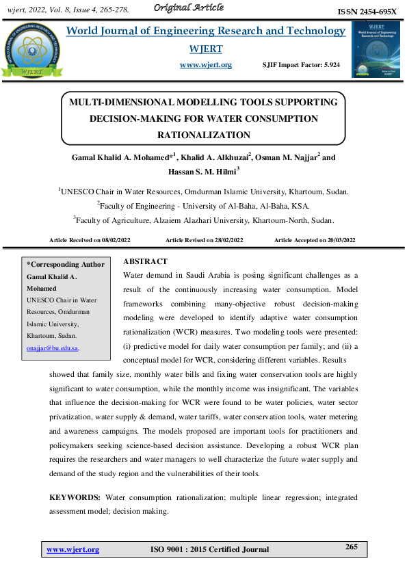 (PDF) MULTI-DIMENSIONAL MODELLING TOOLS SUPPORTING DECISION-MAKING FOR ...