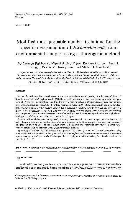(PDF) Modified most-probable-number technique for the specific ...