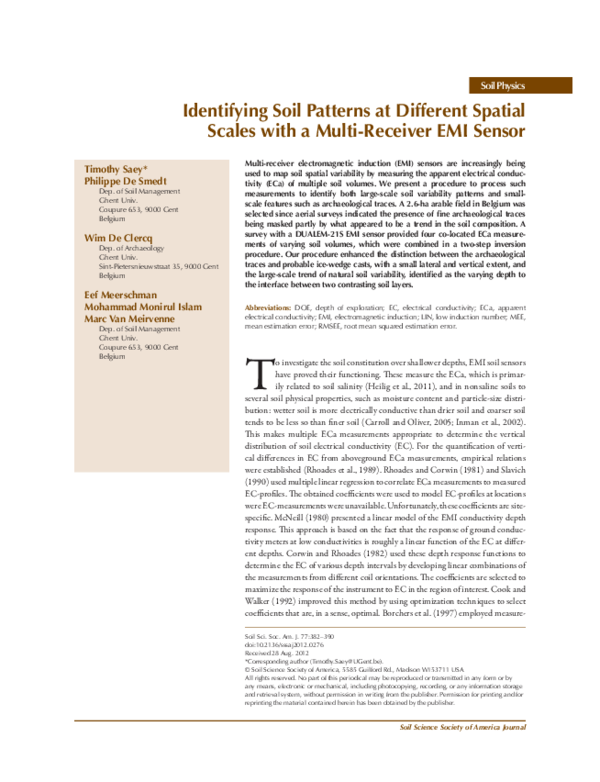 (PDF) Identifying Soil Patterns at Different Spatial Scales with a ...